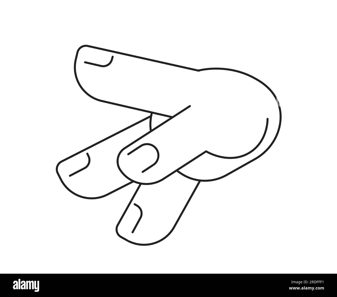 Finger trying to touch monochrome flat vector object Stock Vector Image ...
