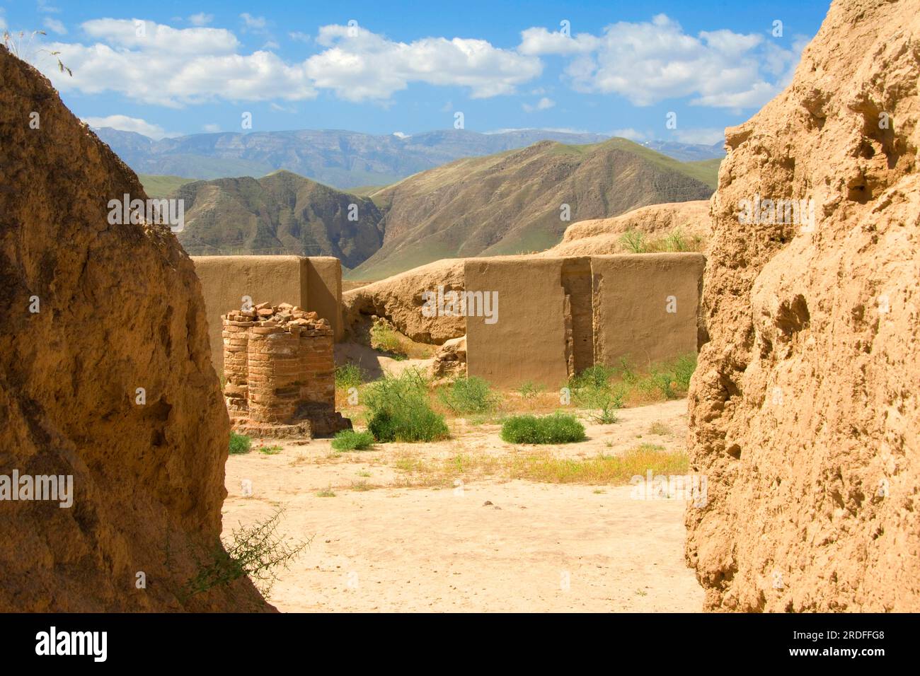 Nisa, Asgabat, ancient capital of the Parthians, excavation site, Kopet ...