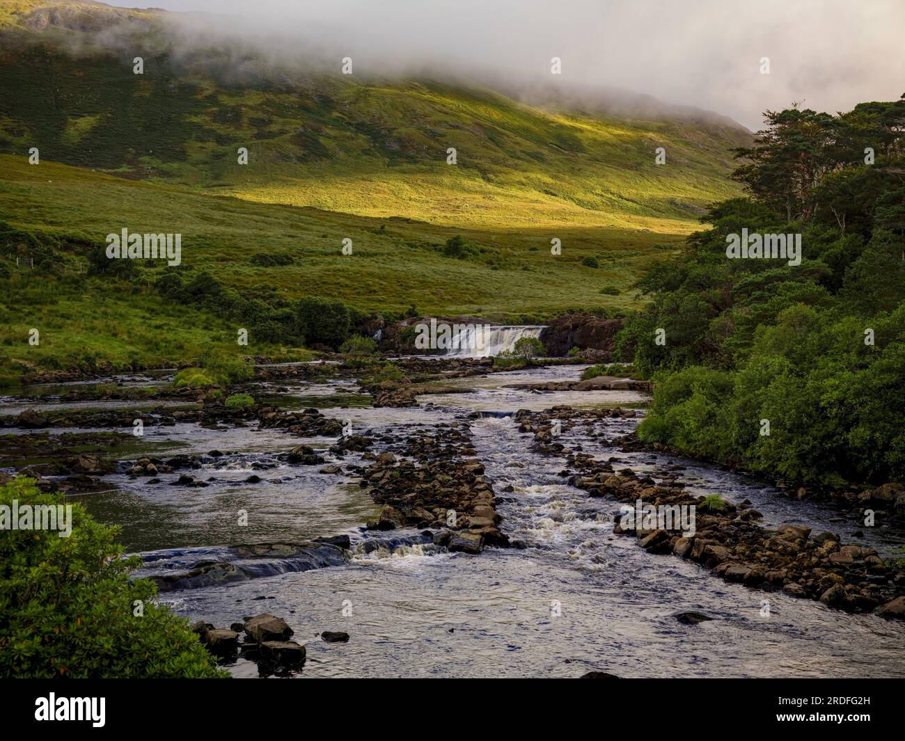 Aasleagh Falls, River Erriff, Leenane, County Mayo, Ireland Stock Photo ...