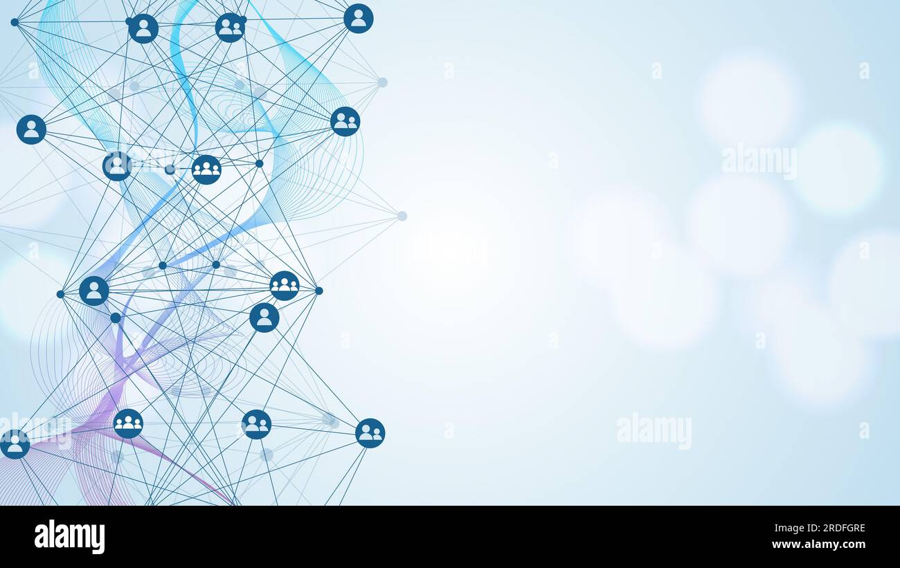 Global network connection. Global business. Social network ...