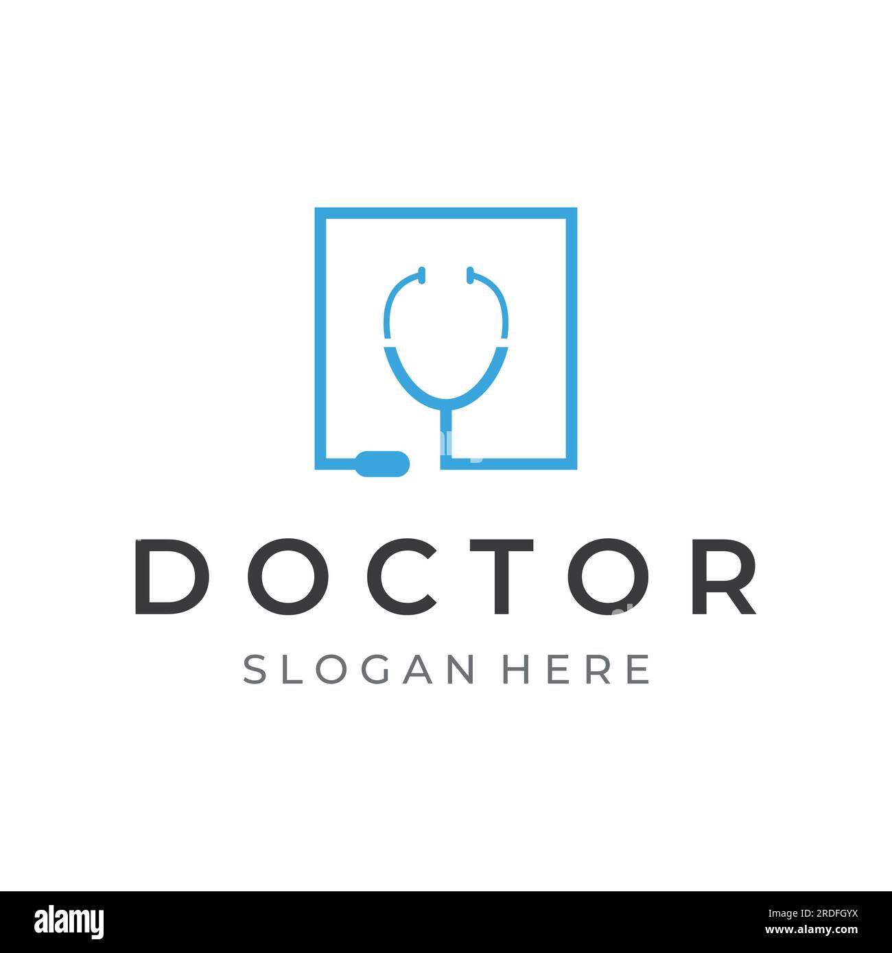 Doctor stethoscope logo design for health care with creative idea ...