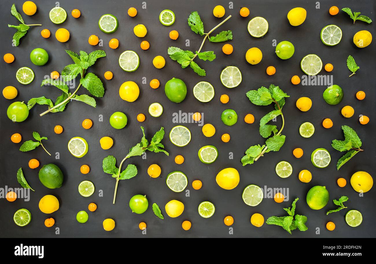 composition of fruits and vegetables Stock Photo - Alamy