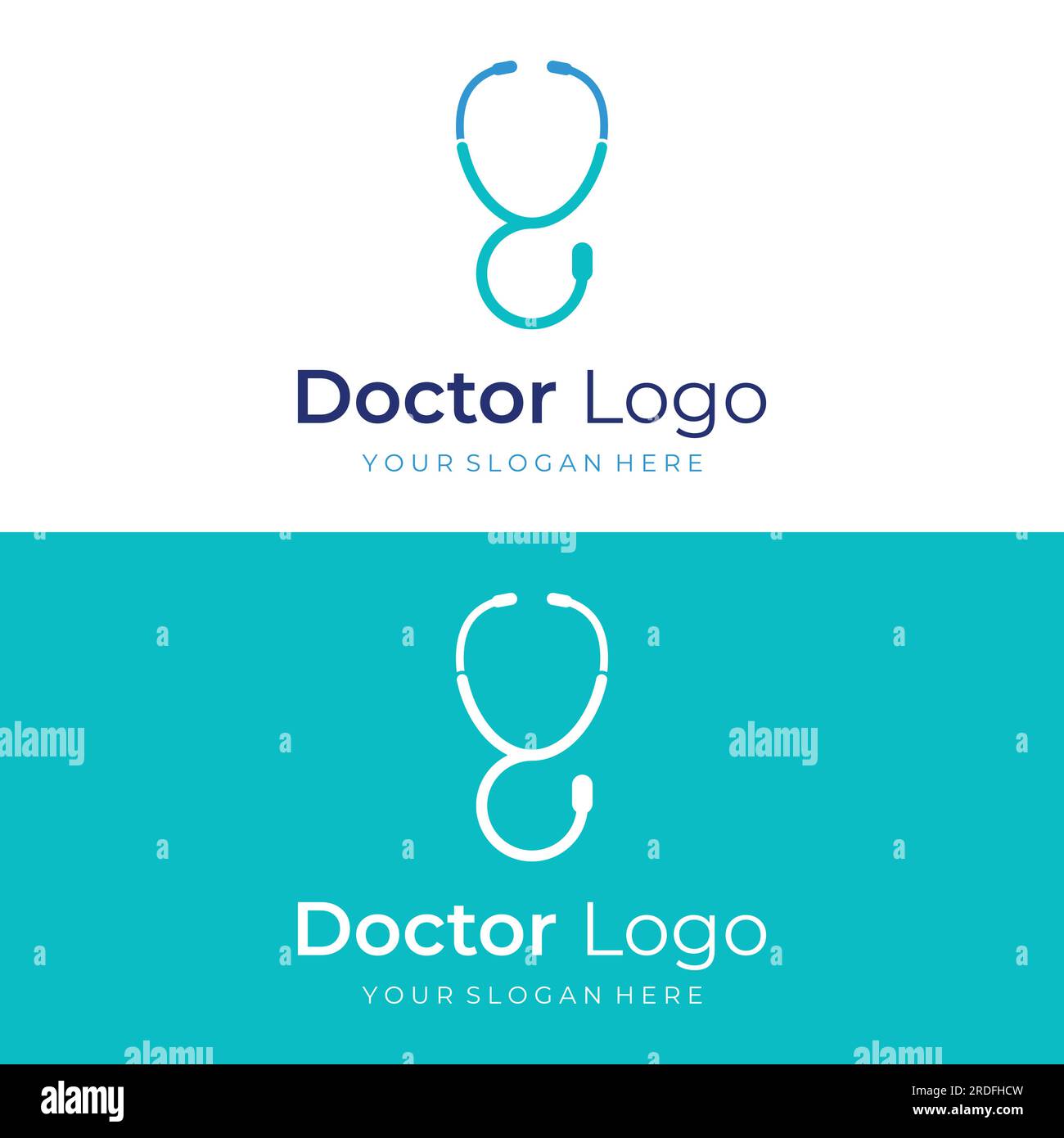 Doctor stethoscope logo design for health care with creative idea ...