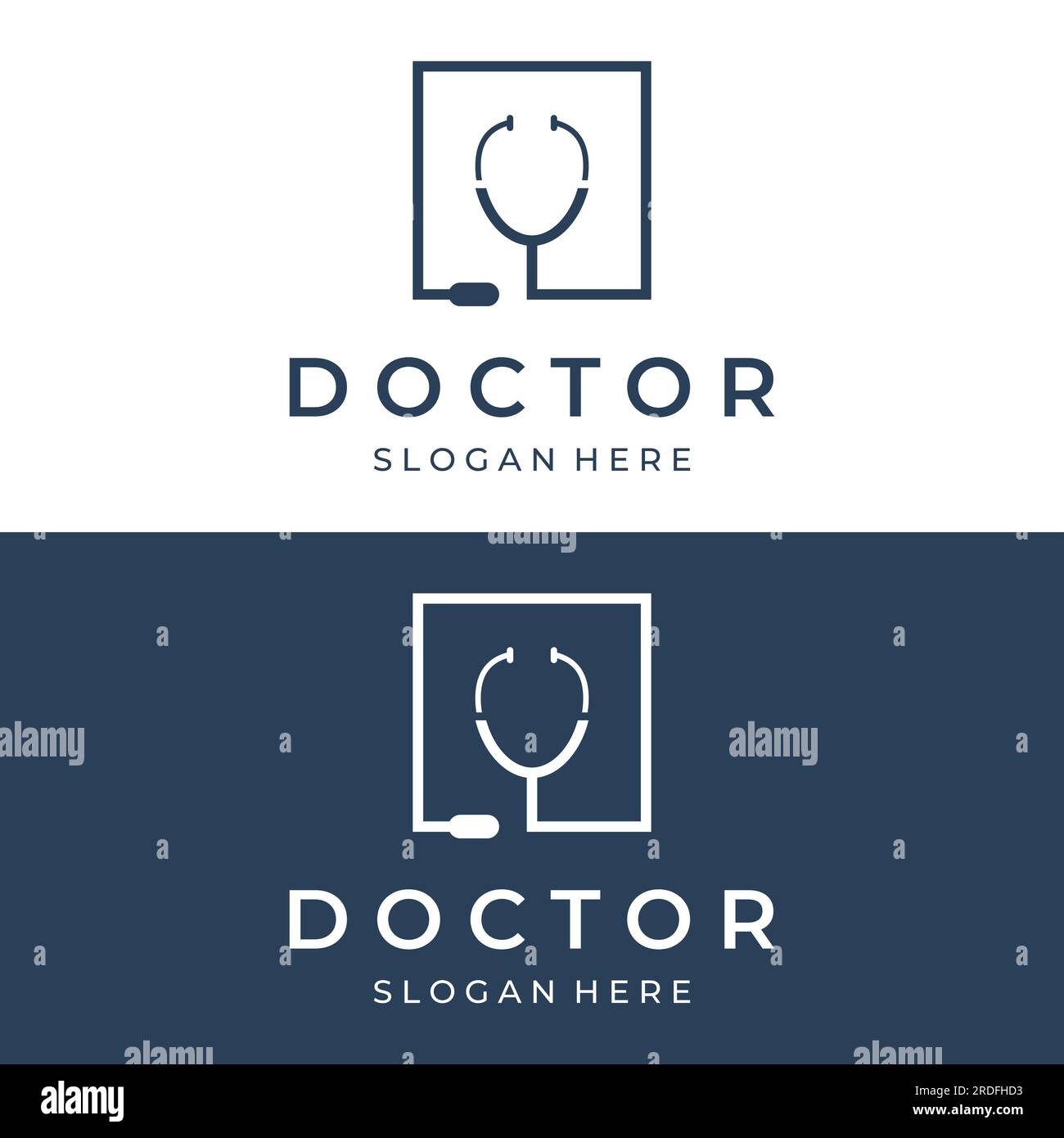 Doctor stethoscope logo design for health care with creative idea ...