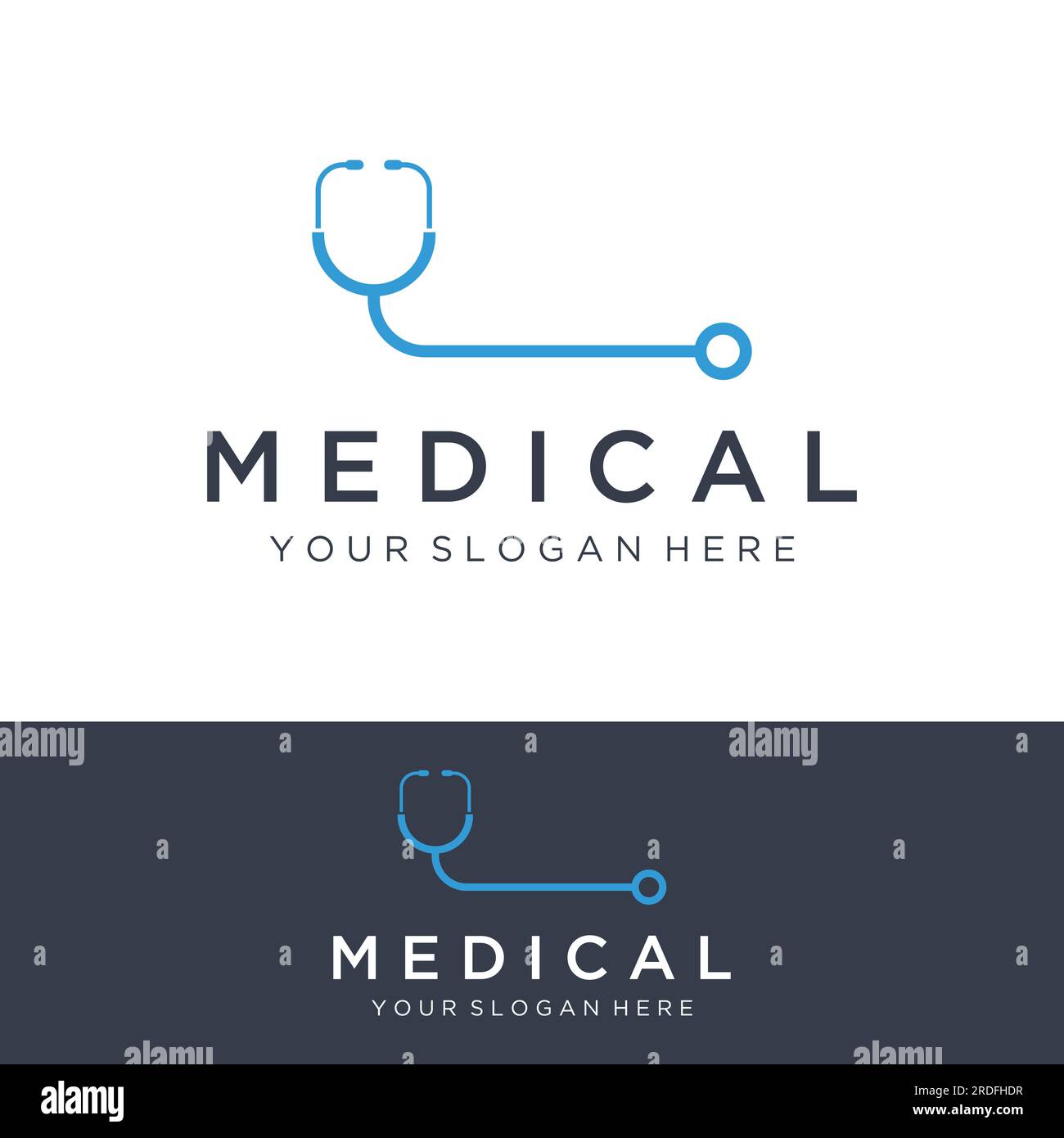 Doctor stethoscope logo design for health care with creative idea ...