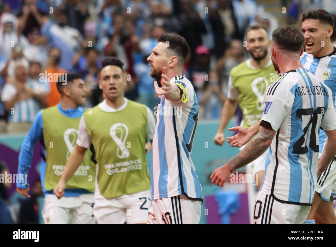 Lusail, Qatar, 10, December, 2022. Lionel Messi from Argentina ...