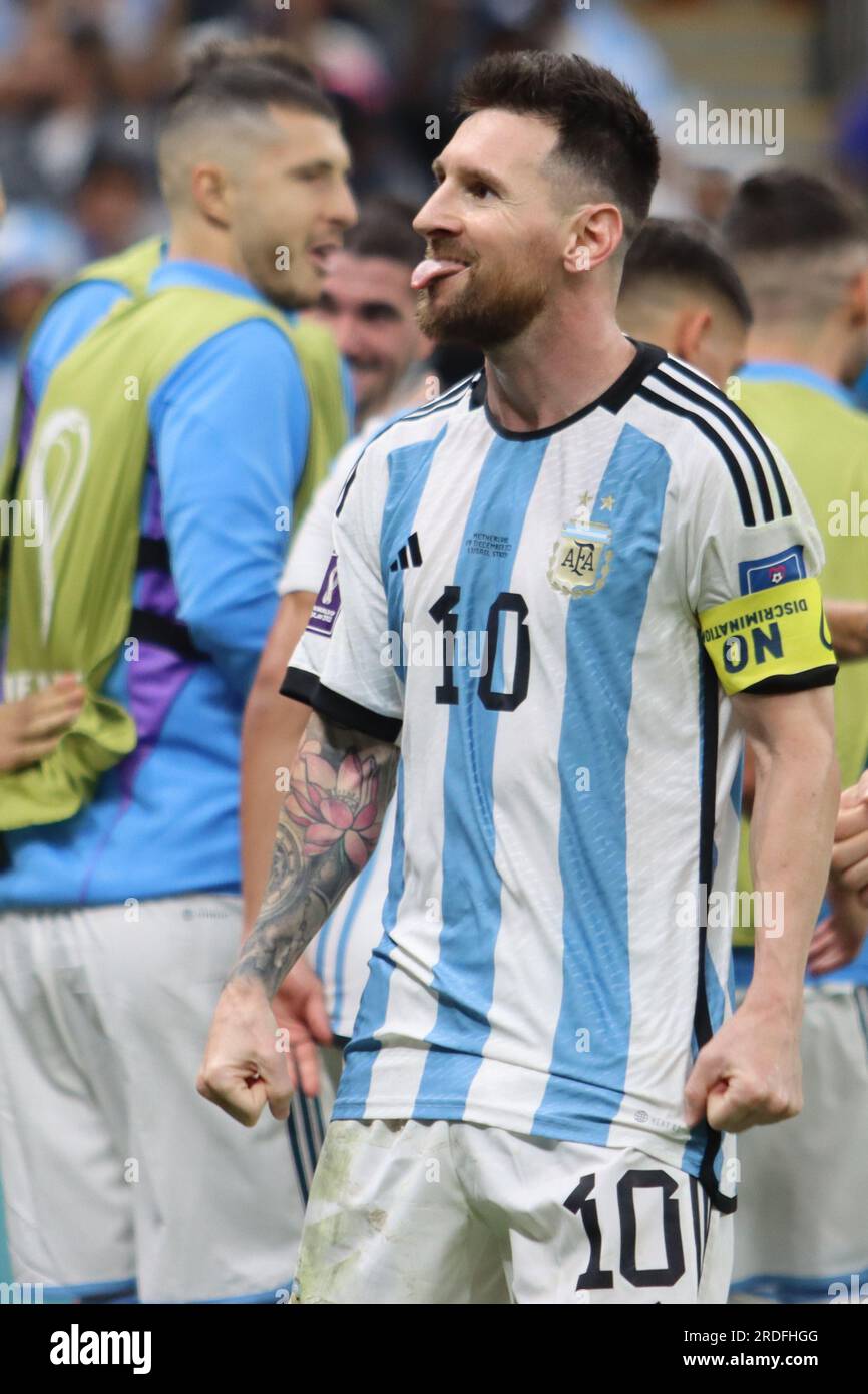 Lusail, Qatar, 10, December, 2022. Lionel Messi from Argentina ...