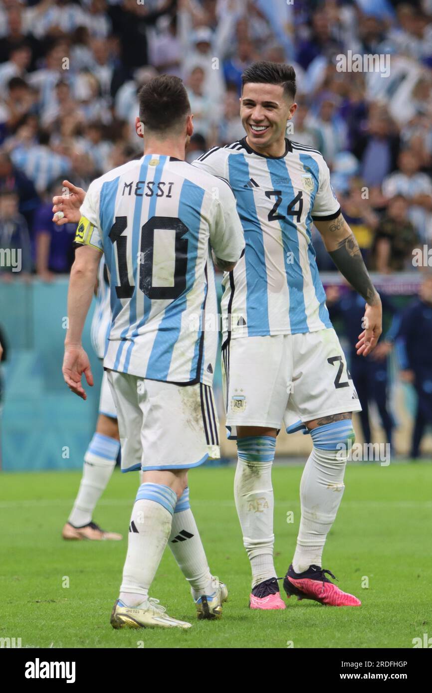 Lusail, Qatar, 10, December, 2022. Lionel Messi from Argentina ...