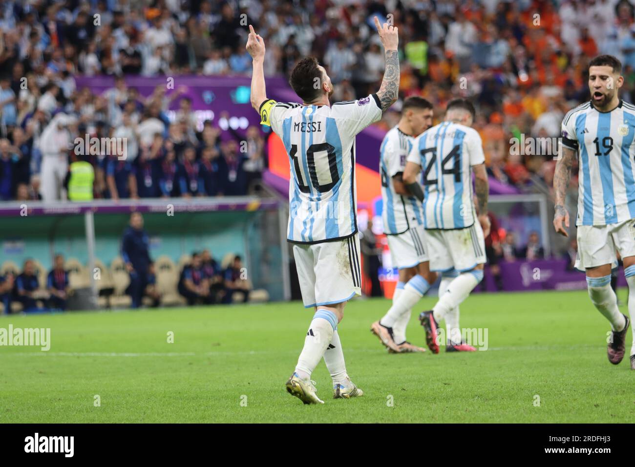 Lusail, Qatar, 10, December, 2022. Lionel Messi from Argentina ...