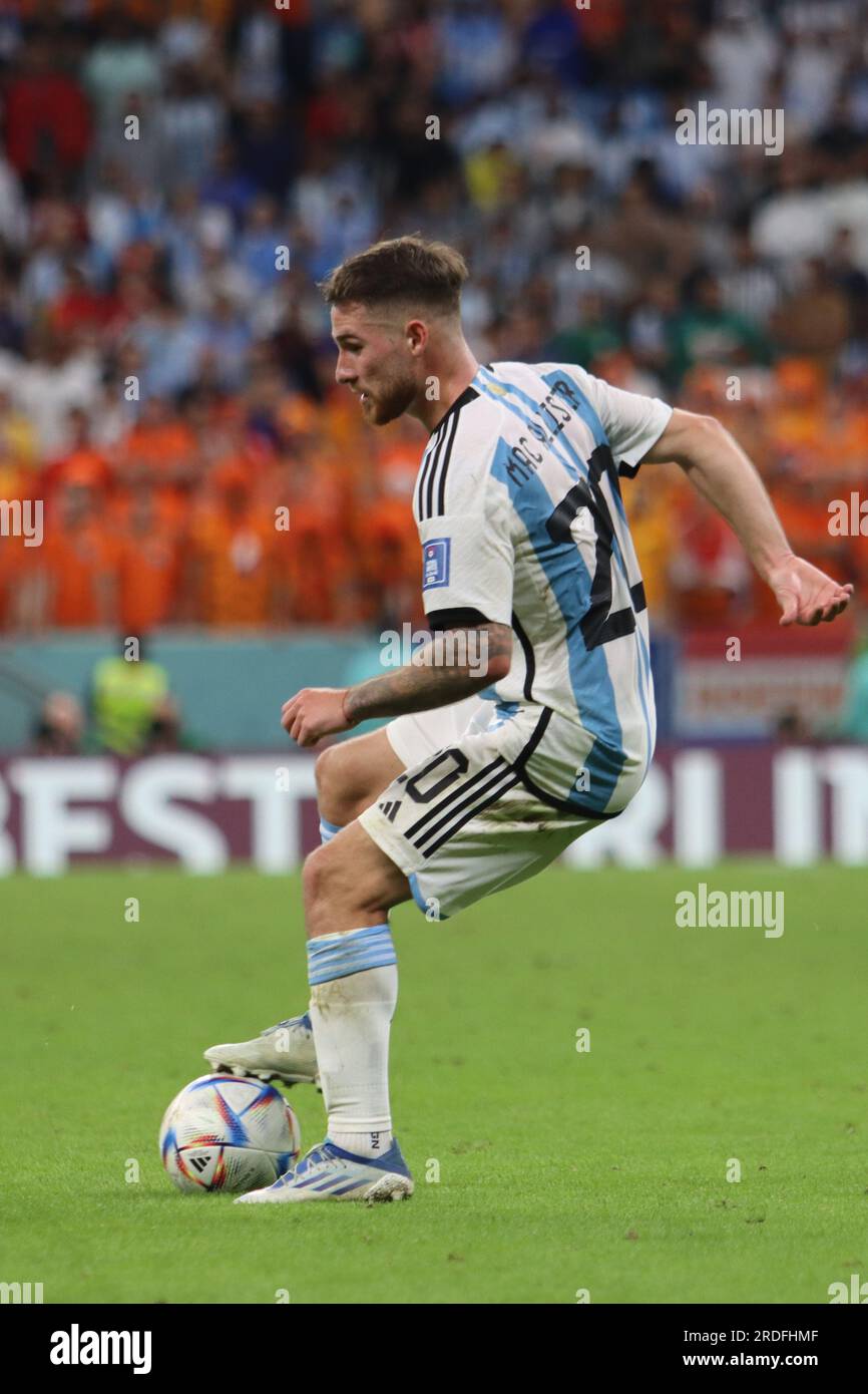 Lusail, Qatar, 10, December, 2022. Alexis Mac Allister from Argentina in action during the match ...