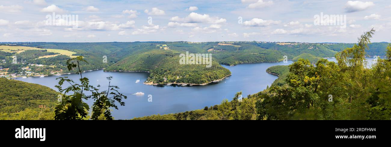 Rursee in the Eifel National Park, North Rhine-Westphalia, Germany ...