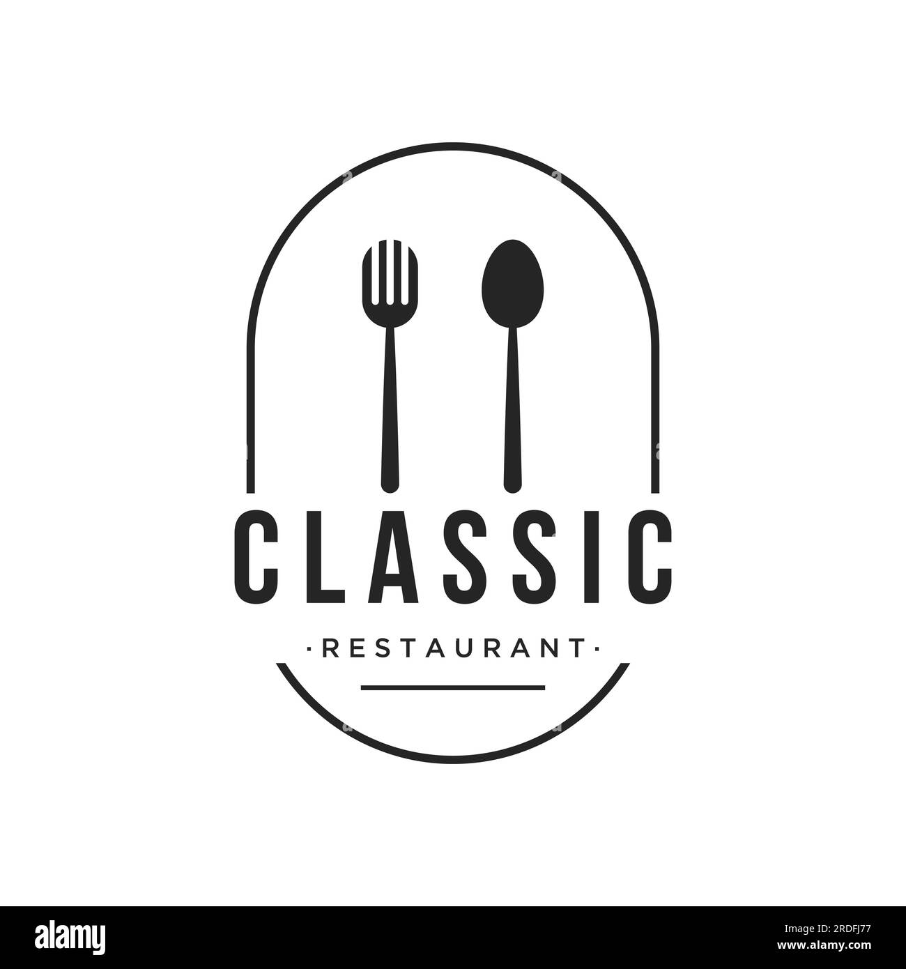Typography Restaurant Logo
