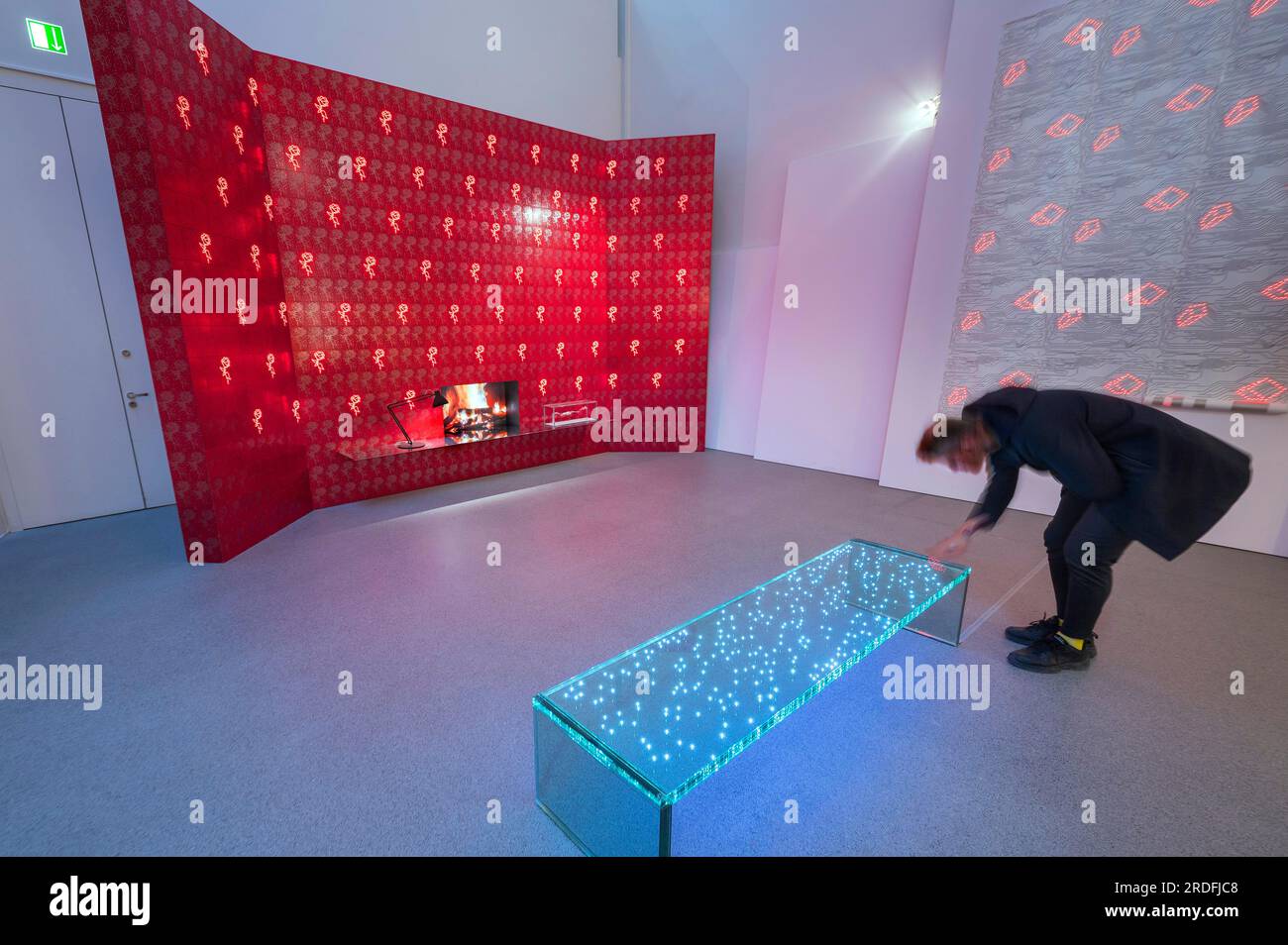 Light art objects by the light designer Ingo Maurer, Pinakothek der ...