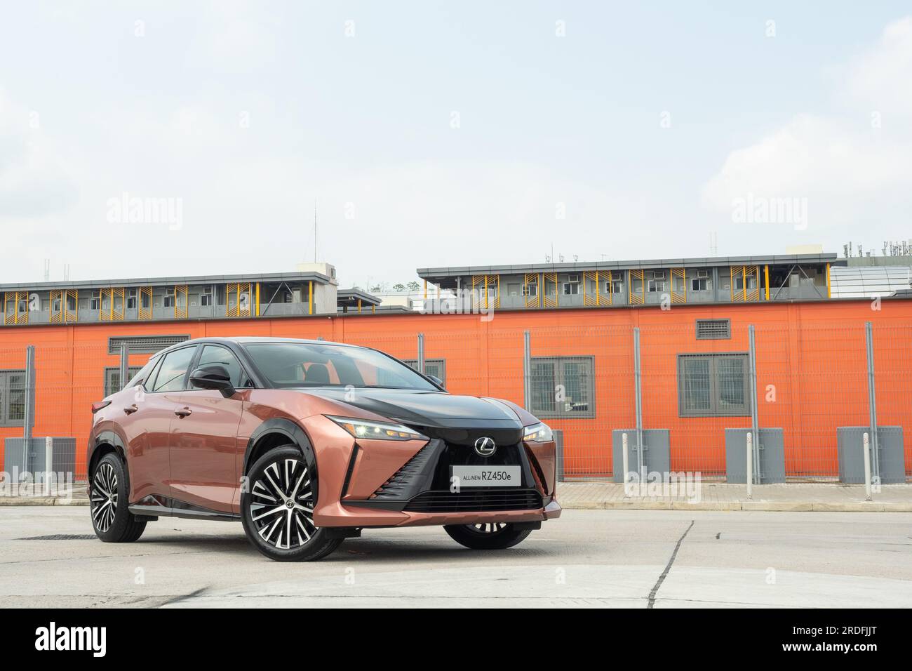 Hong Kong, China June 13, 2023 : Lexus RZ450e EV SUV 2023 Test Drive ...