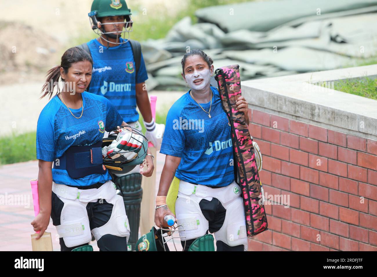 Lata Mondol (R) and Sobhana Mostary (L) during Bangladesh Women ...