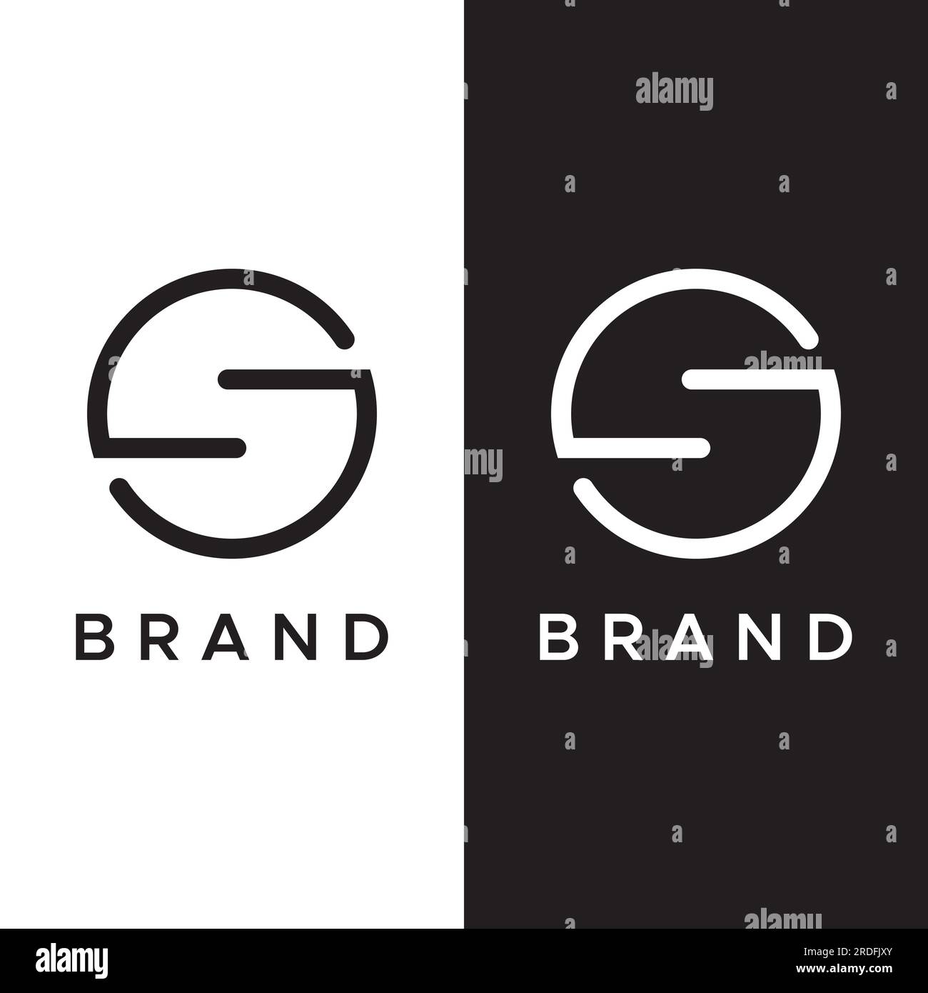 Abstract logo initial letter s element with geometry. Modern and ...