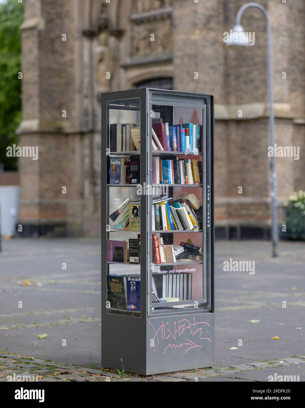 A miniature library waiting for users in Cologne, Germany Stock Photo ...