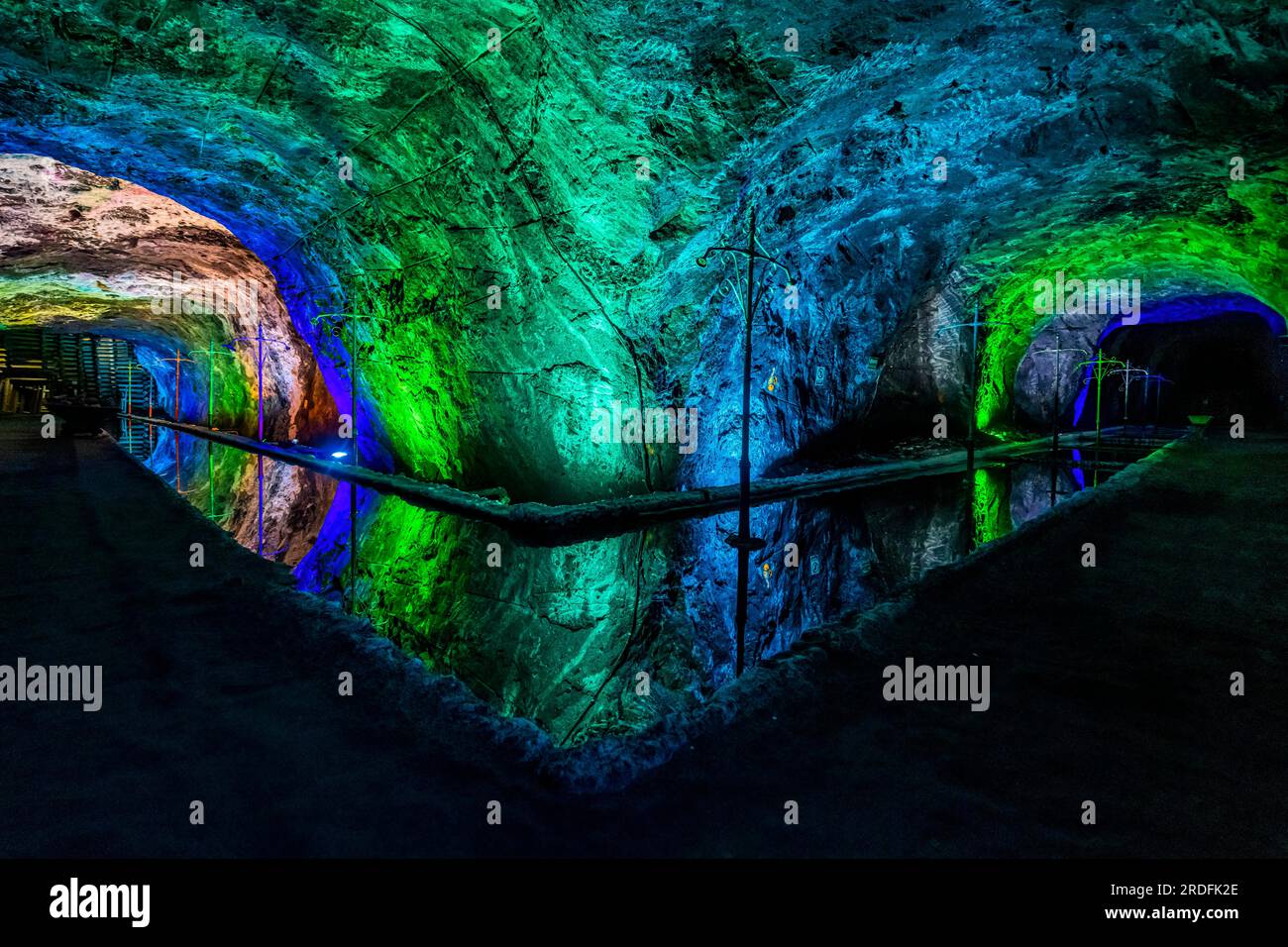Salt mine of Nemocon, Colombia Stock Photo - Alamy
