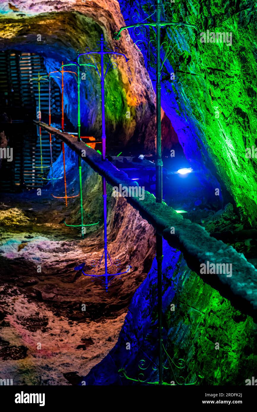 Salt mine of Nemocon, Colombia Stock Photo - Alamy