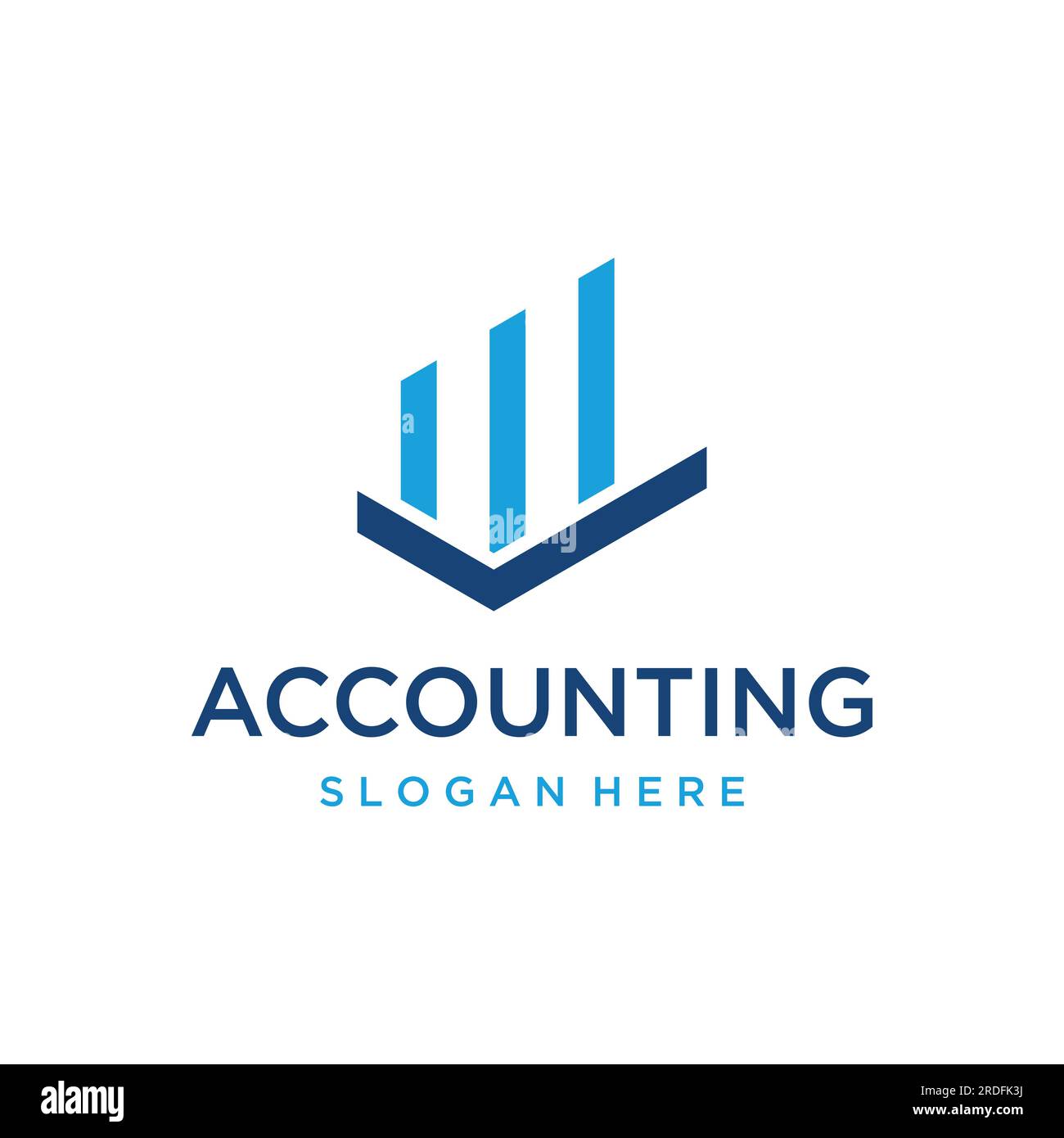 Financial accounting logo, with check mark for financial accounting ...