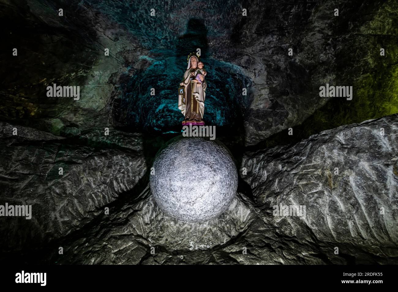 Salt mine of Nemocon, Colombia Stock Photo - Alamy