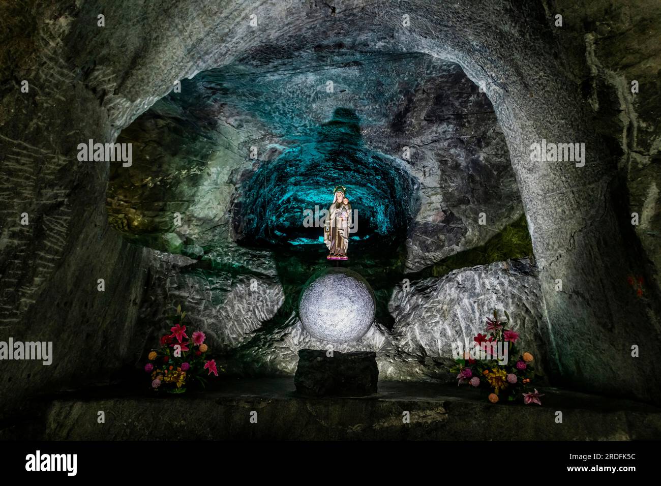 Salt mine of Nemocon, Colombia Stock Photo - Alamy