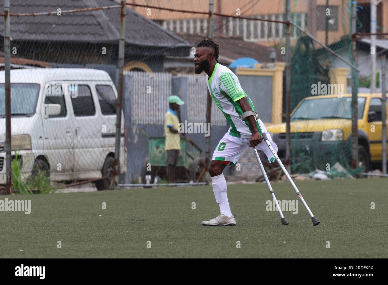 The Nigerian Amputee football team held a training session in Lagos ...