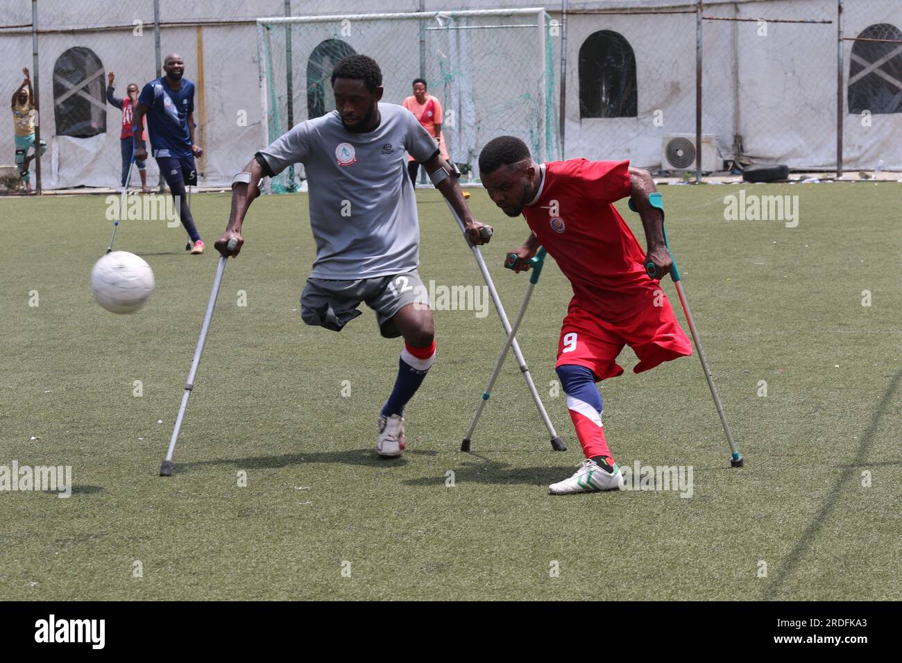 The Nigerian Amputee football team held a training session in Lagos ...