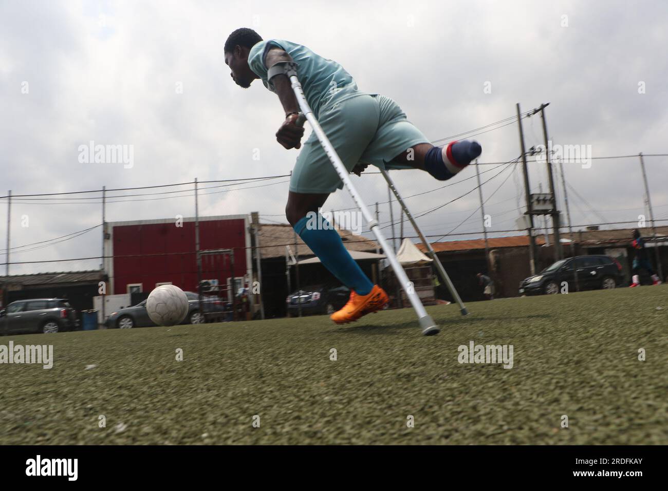 The Nigerian Amputee football team held a training session in Lagos ...