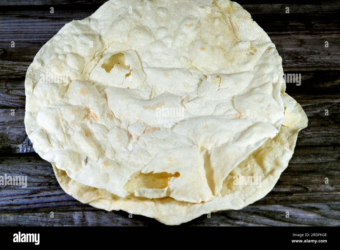 Pile of Egyptian Roqaq, sort of round shaped pastry, made of flour ...