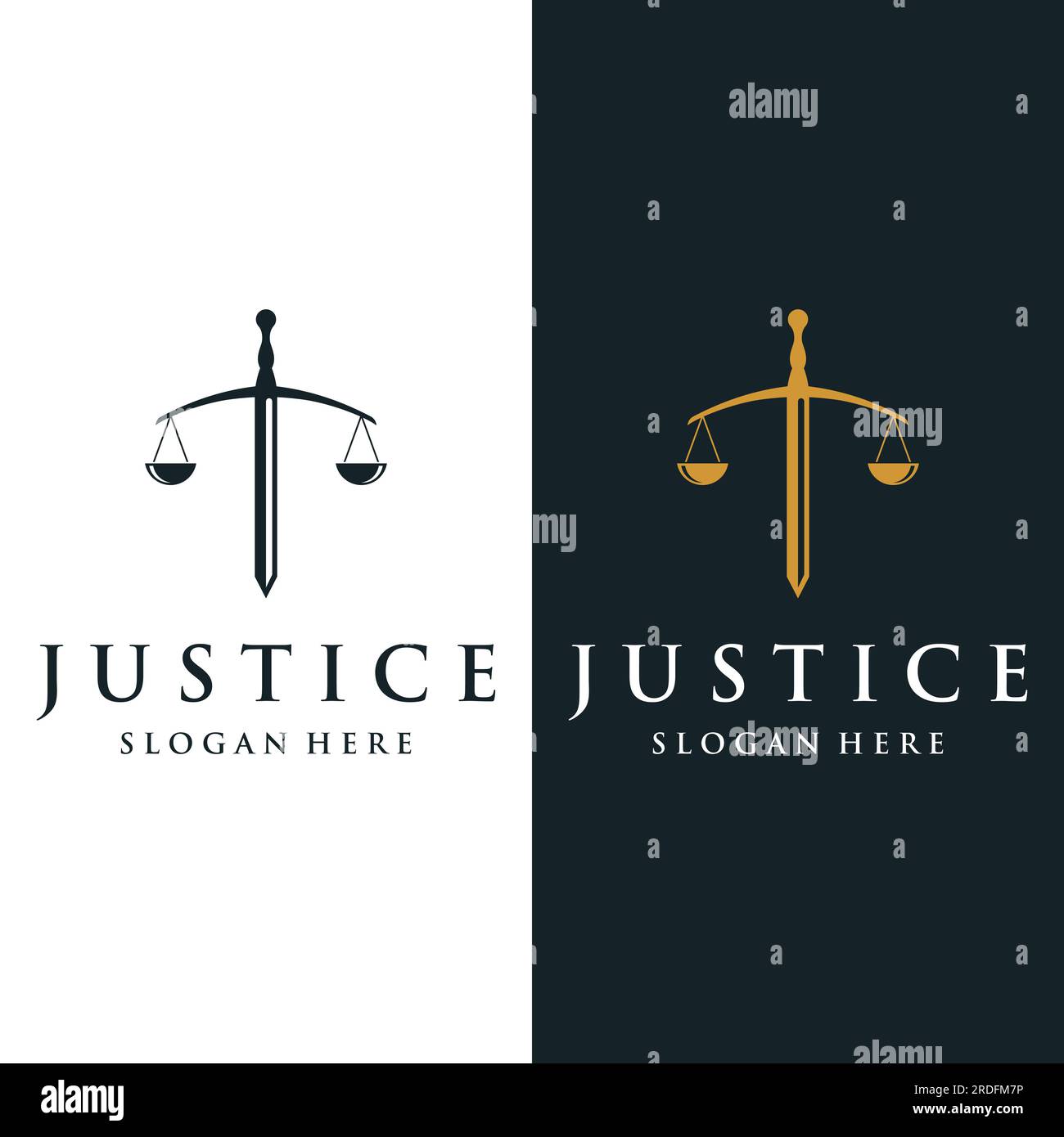 Law firm and attorney Logo.Justice template with pillar, sword and ...