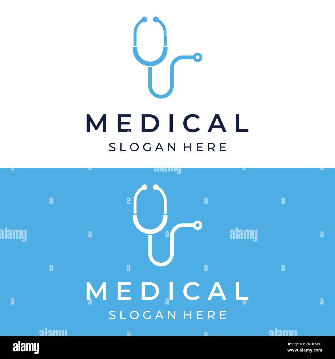 Doctor stethoscope logo design for health care with creative idea ...
