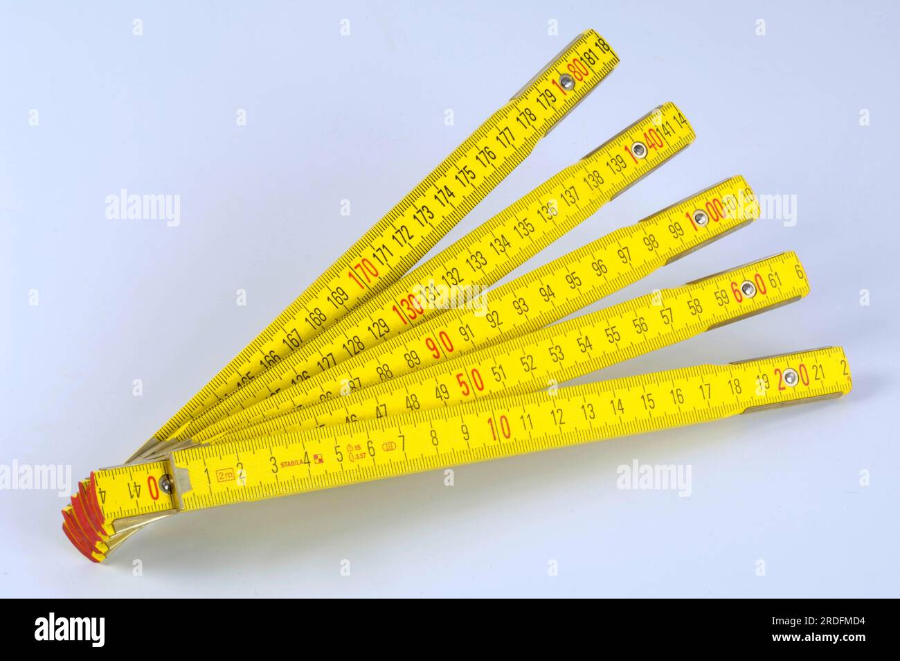 Scale, folding rule, folding ruler, cutout, object Stock Photo - Alamy