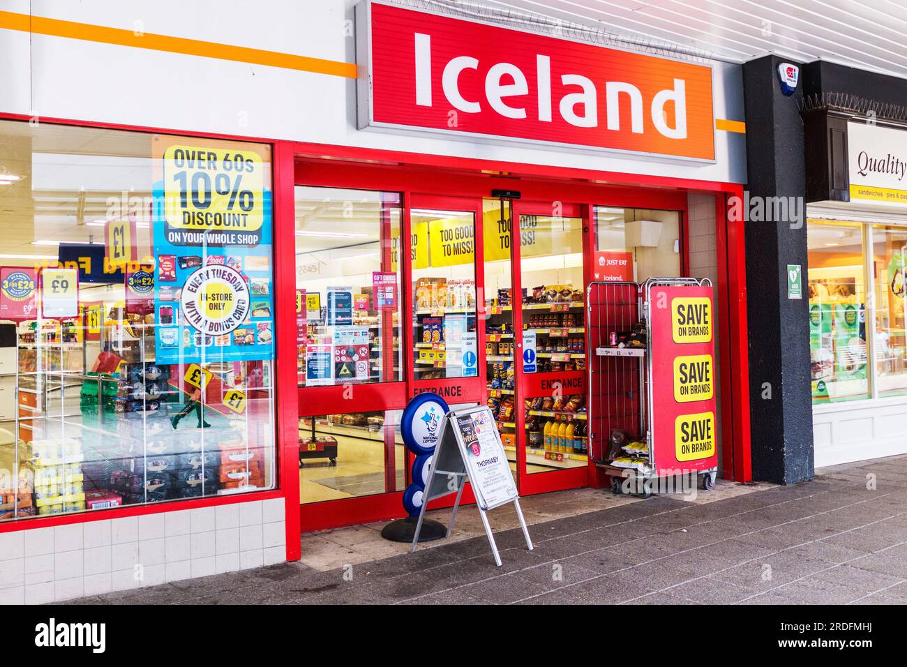 Iceland Frozen Food store in Thornaby,England,UK Stock Photo - Alamy