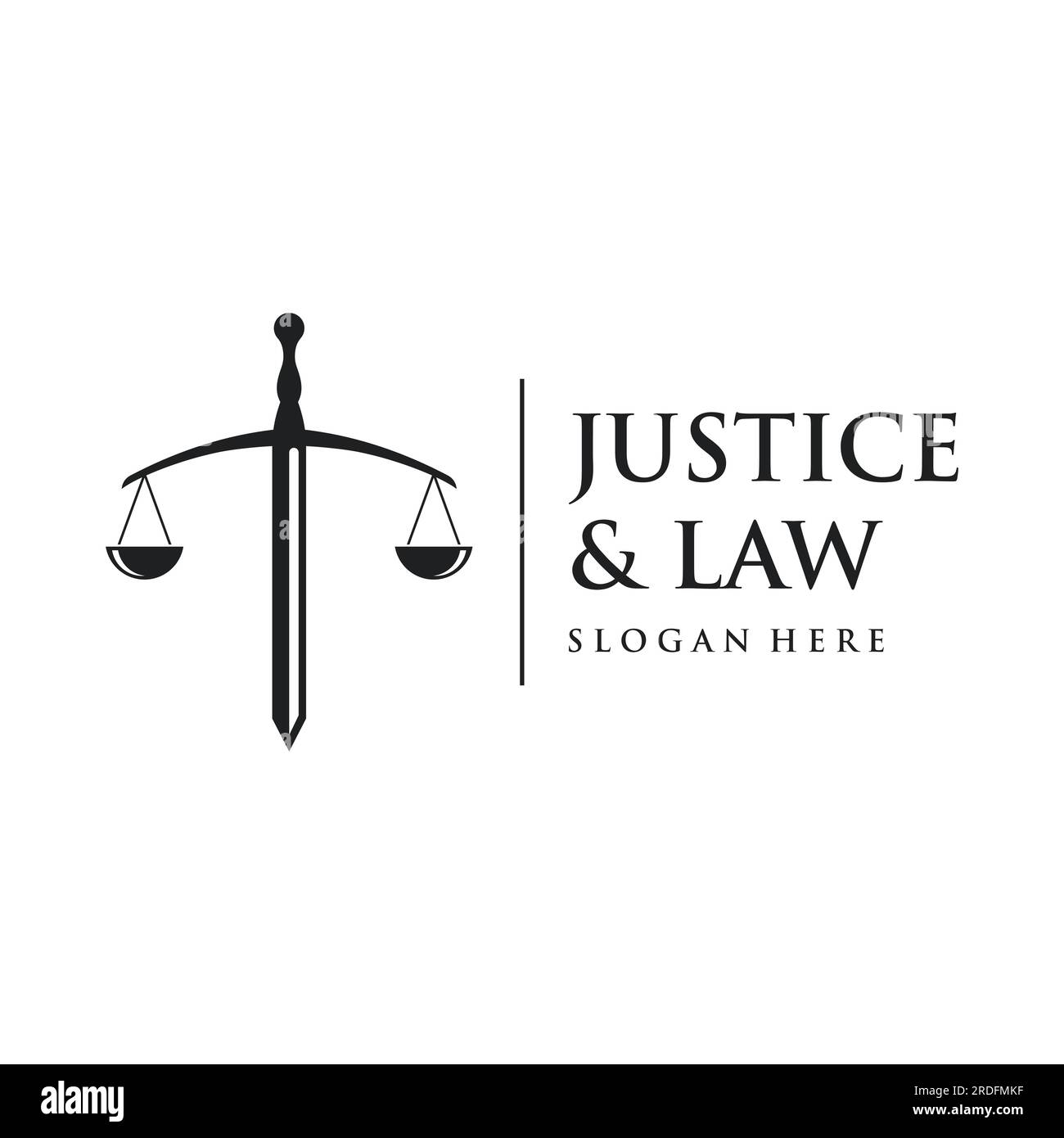 Law firm and attorney Logo.Justice template with pillar, sword and ...