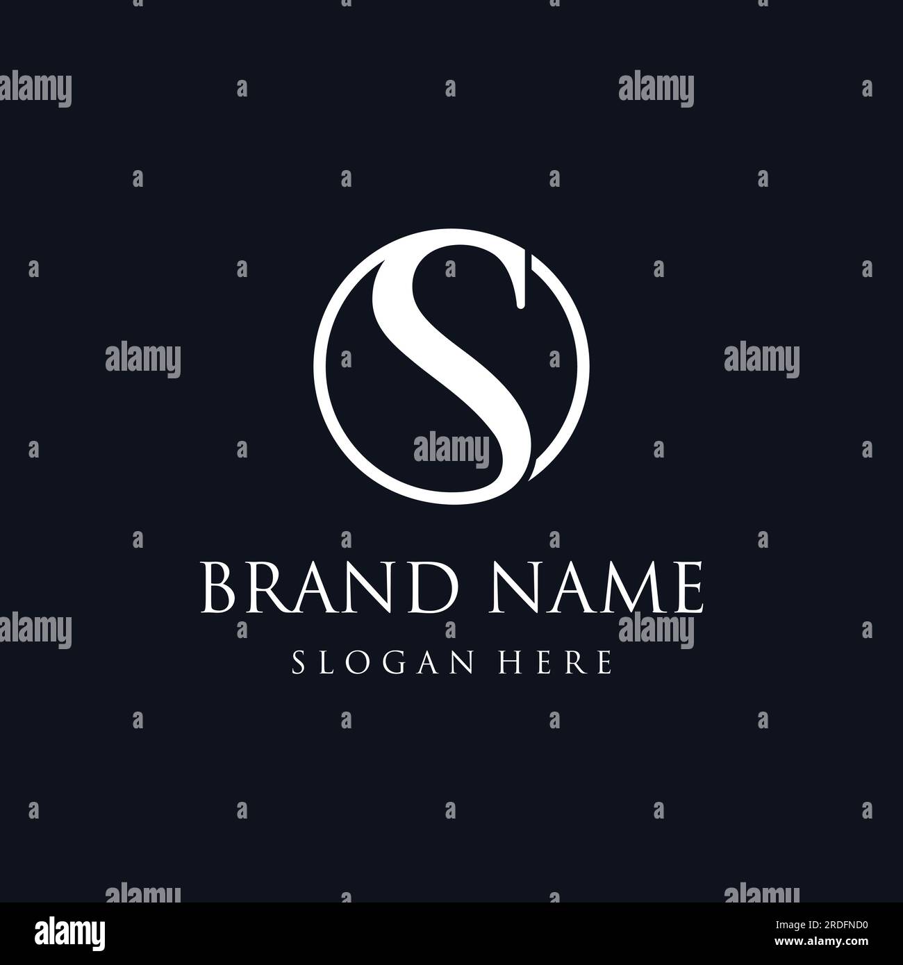 Abstract logo initial letter s element with geometry. Modern and ...