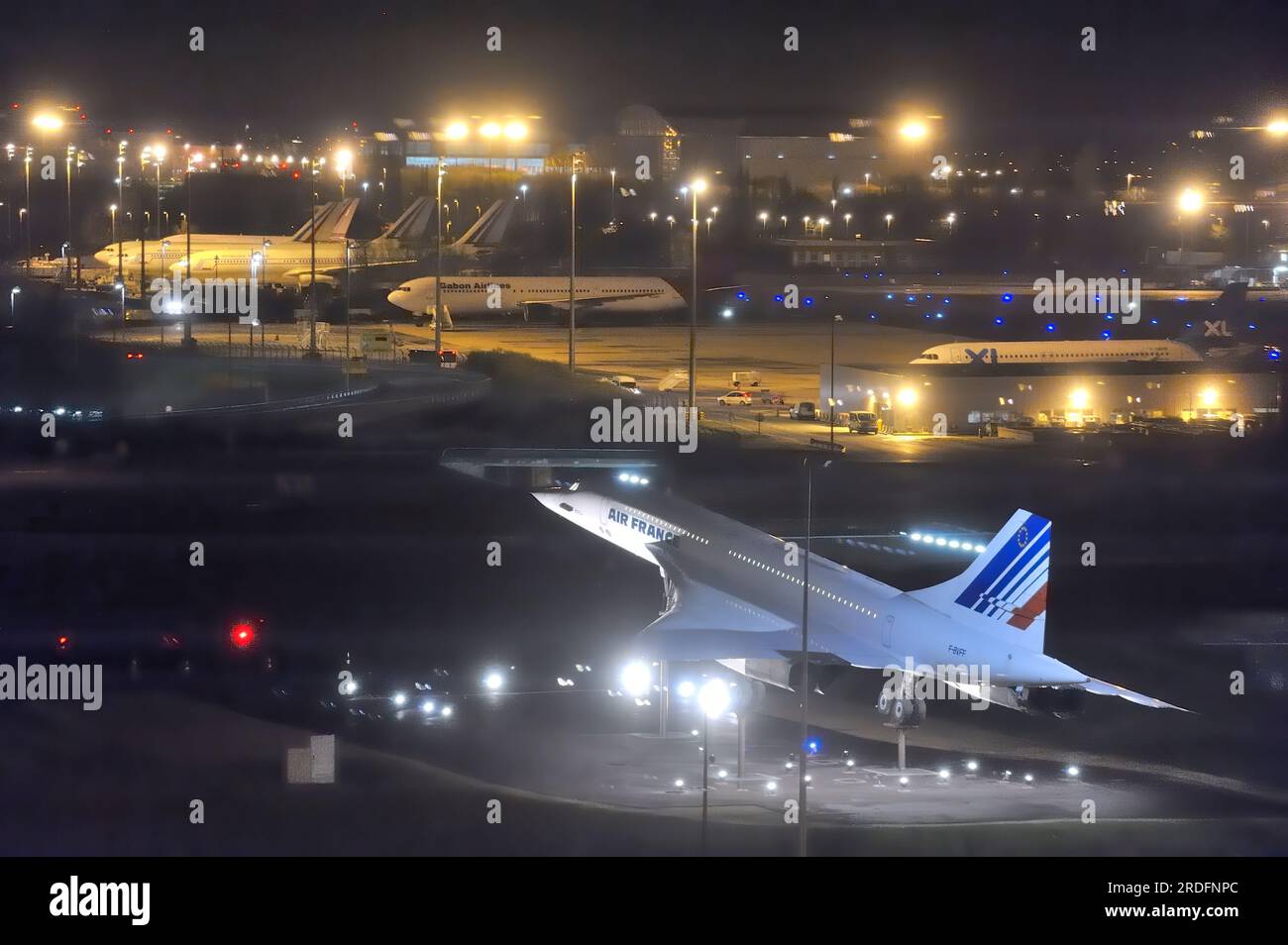 The famous AF Concorde airplane on static display - Paris CDG airport ...