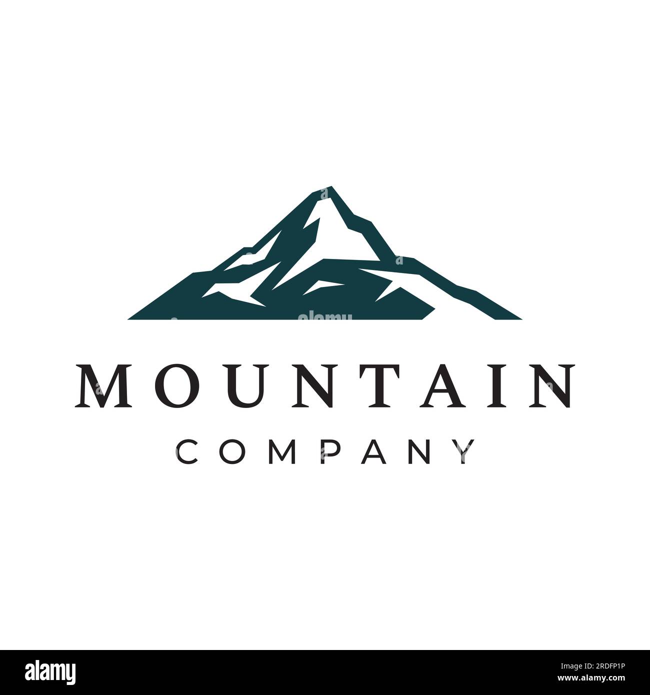 Green valley mountains peak Cut Out Stock Images & Pictures - Alamy