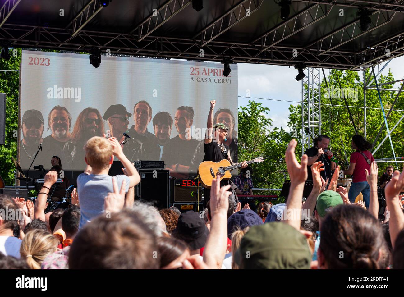 Gattatico, Reggio Emilia, Italy - April 25, 2023: Alessandro Finazzo ...