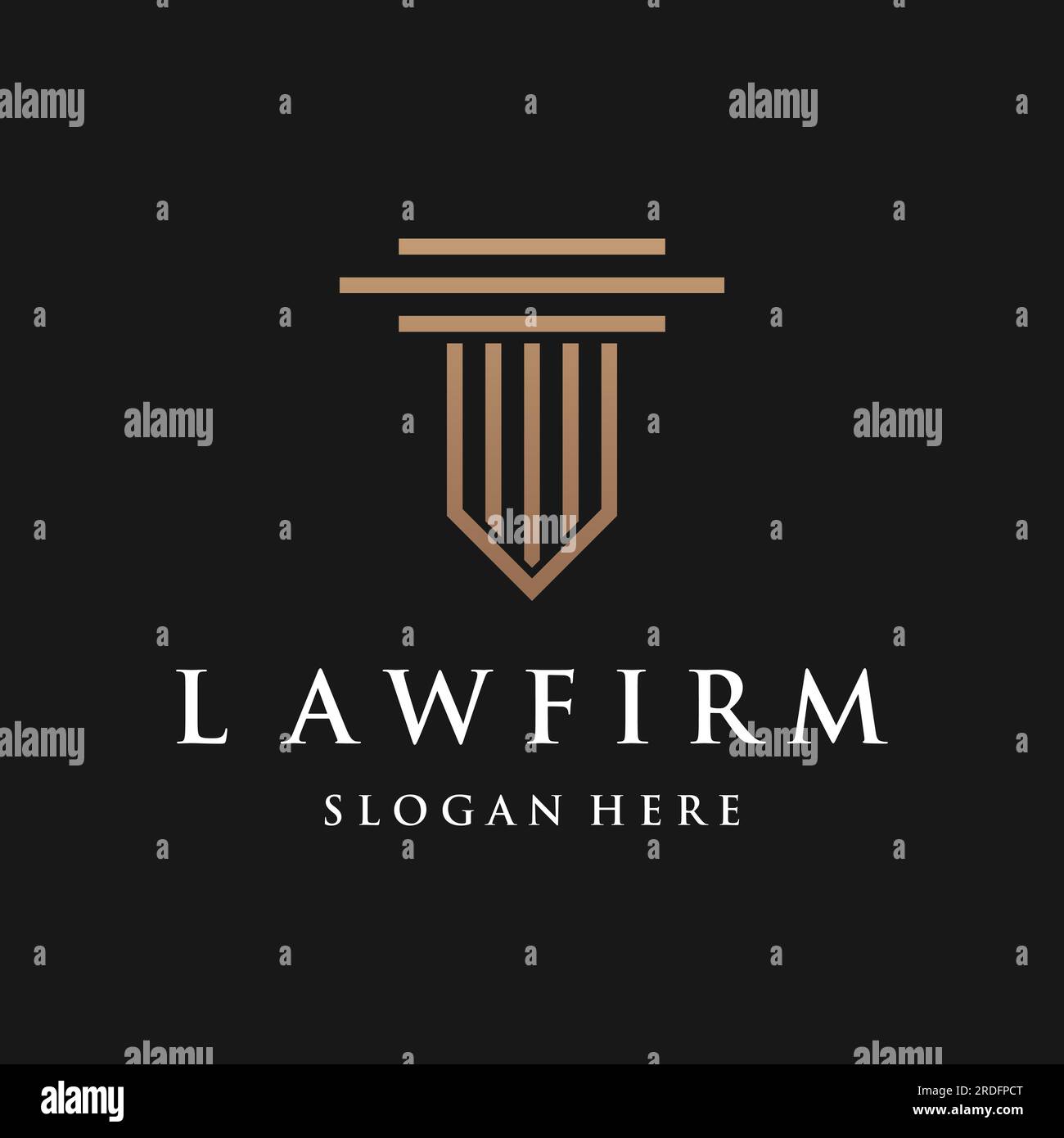Law firm and attorney Logo.Justice template with pillar, sword and ...