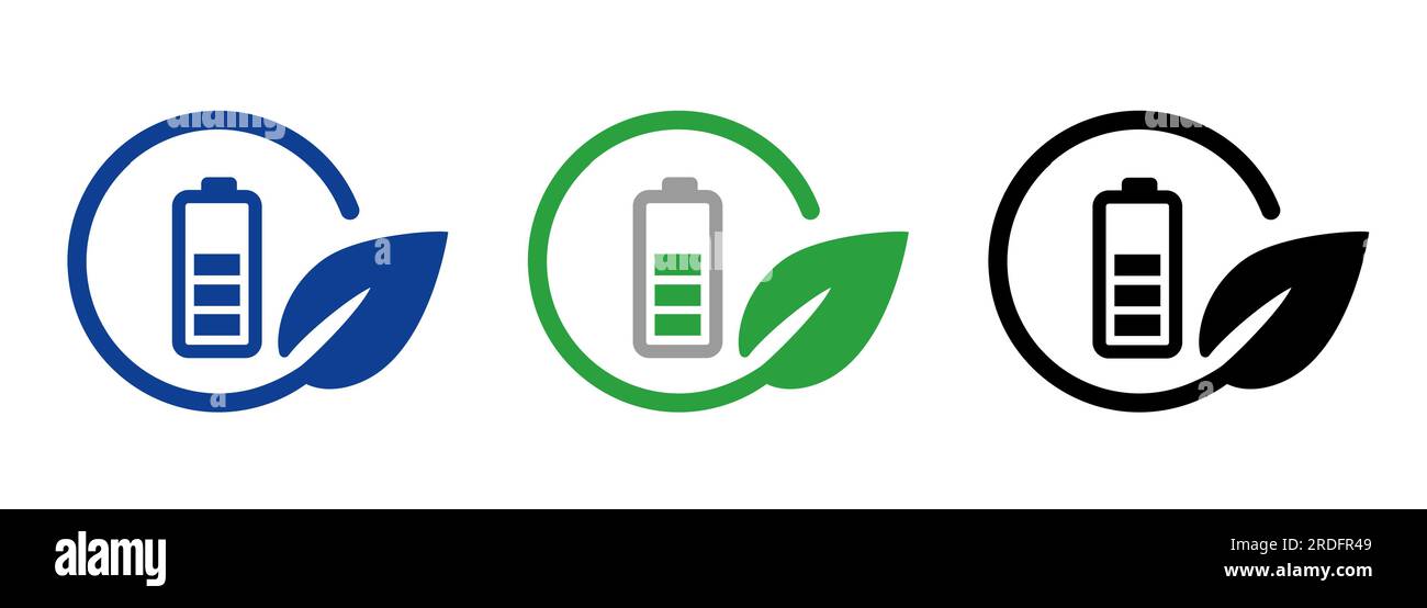 Battery recharge power storage leaves leaf circle recycle eco ...