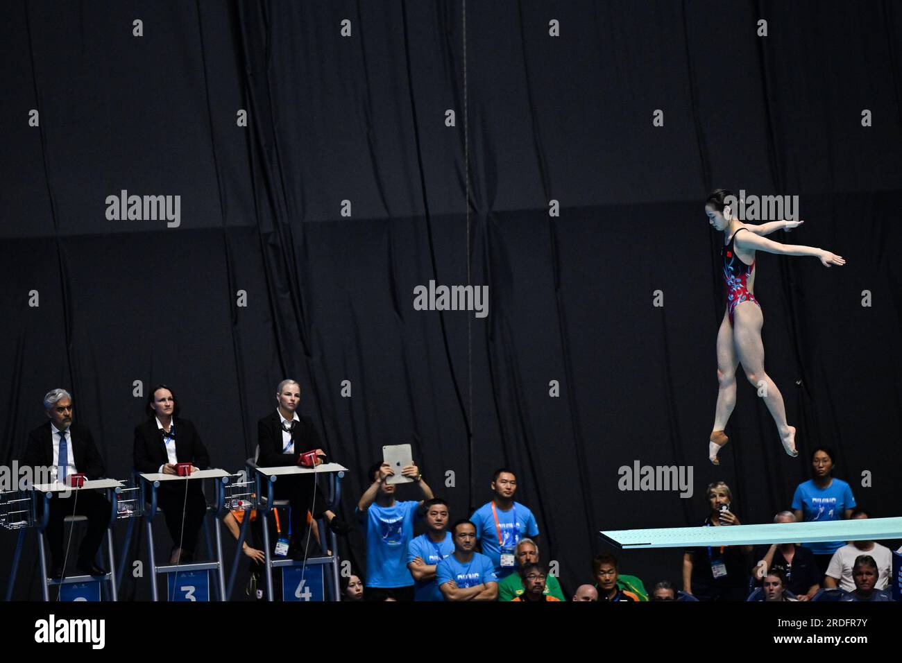 Fukuoka, Japan. 21st July, 2023. Chang Yani of China competes during ...