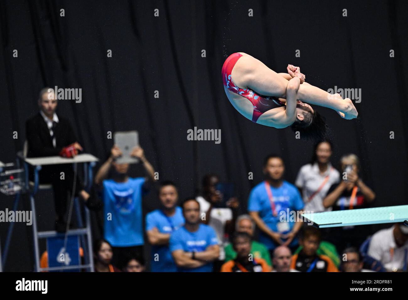 Fukuoka, Japan. 21st July, 2023. Chen Yiwen of China competes during ...