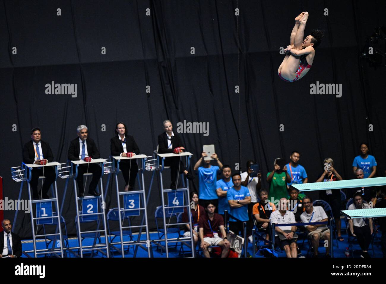 Fukuoka, Japan. 21st July, 2023. Chen Yiwen of China competes during ...