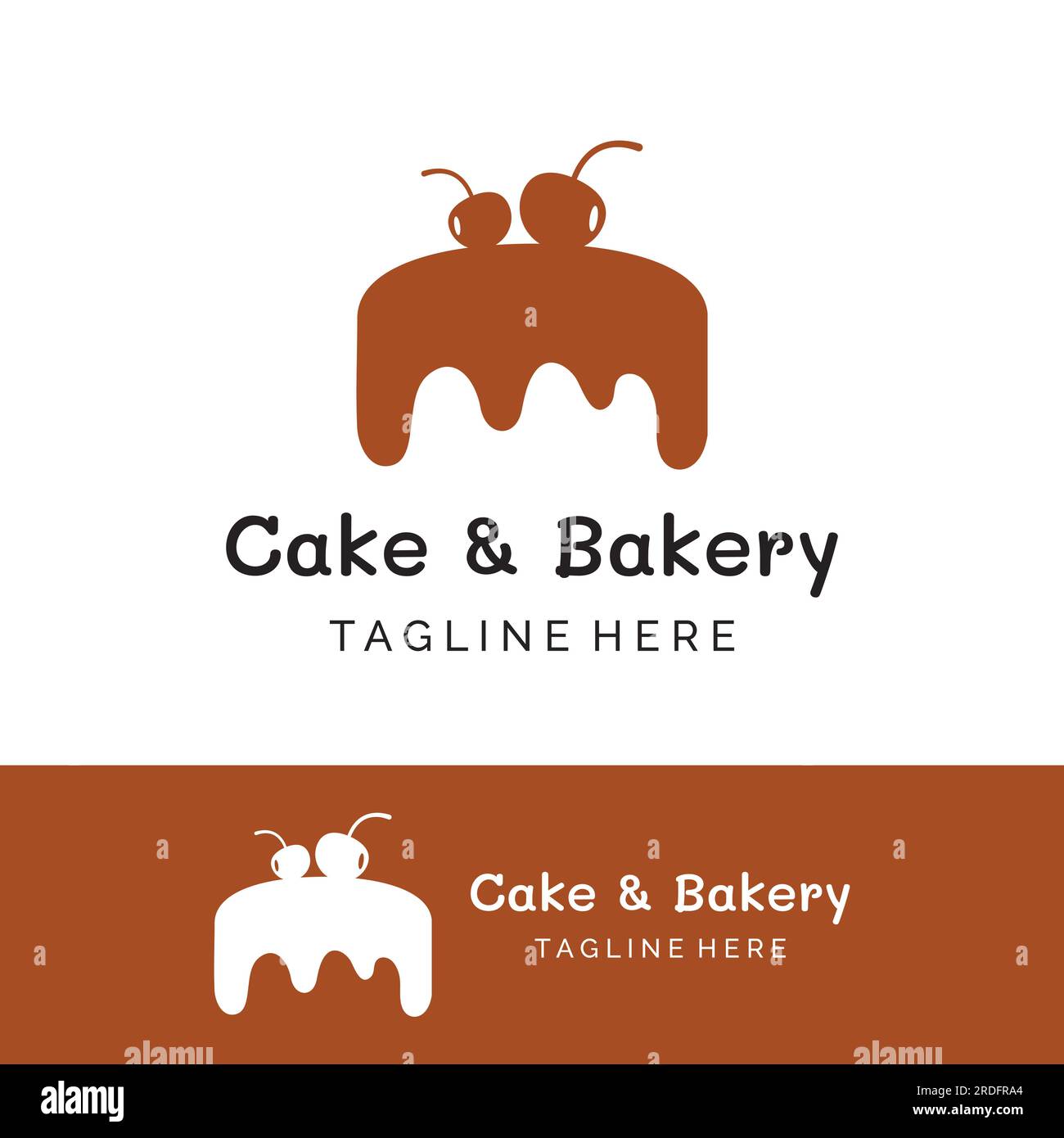 Cake or bread logo design.Sweet cakes, birthday cakes, cup cakes, cakes ...
