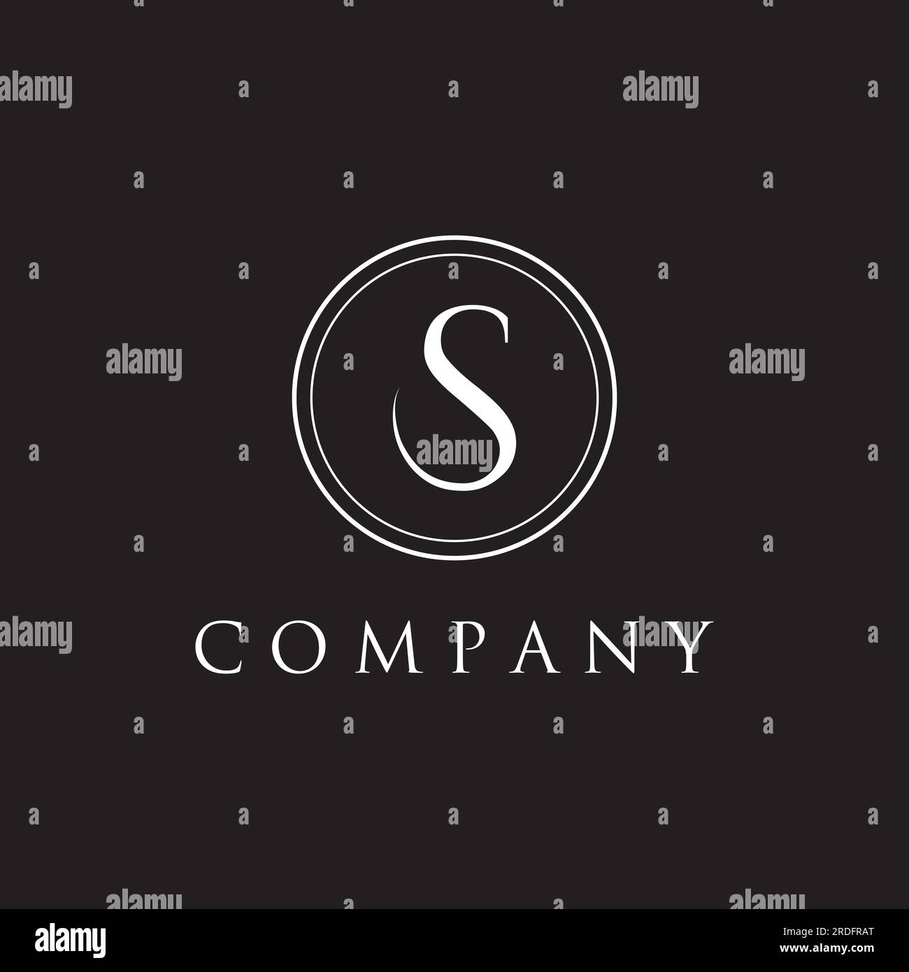 Abstract logo initial letter s element with geometry. Modern and ...