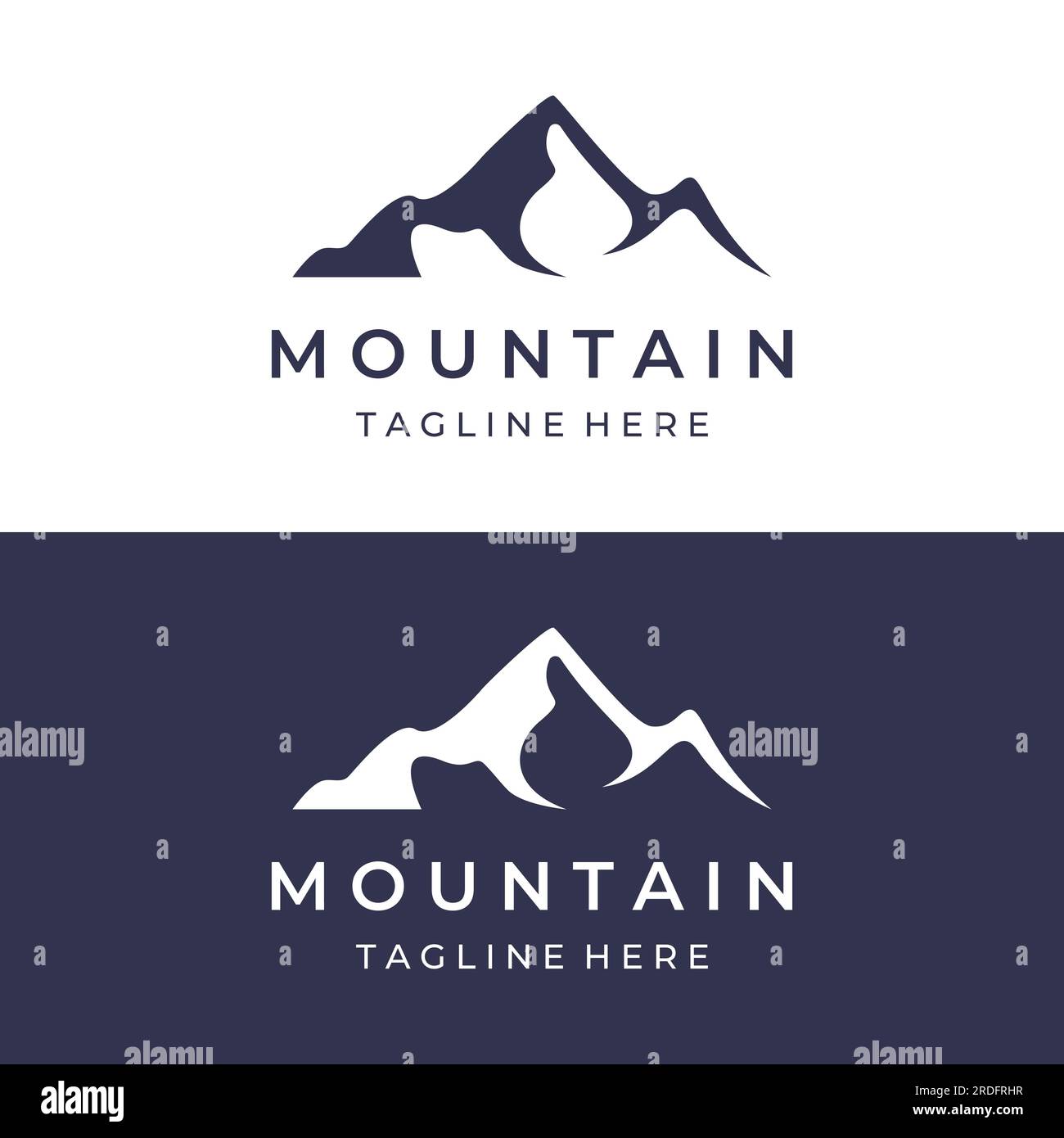 Mountain or mountains silhouette logo.Logos for climbers, photographers ...