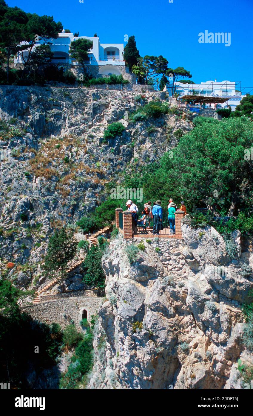 Viewing platform, Garden of Emperor Augustus, Capri Island, Campania ...