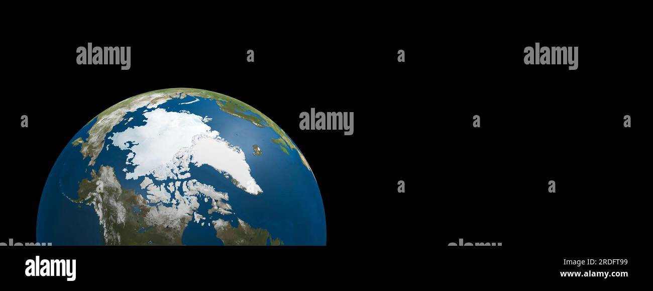 Earth globe map 3d illustration banner or header. Elements of this ...