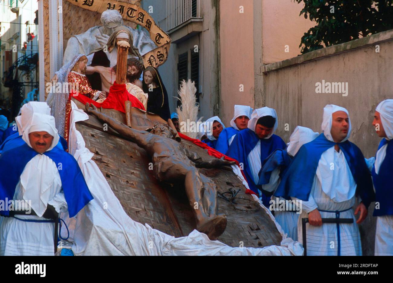 Good Friday procession, crucifix, Jesus on the cross, Procida, Campania ...